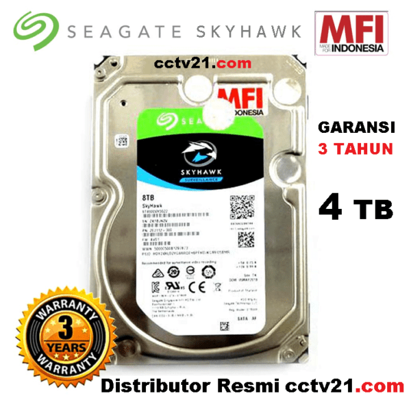Harddisk Seagate SkyHawk MFI 4TB Surveillance Garansi Resmi 3Tahun ...